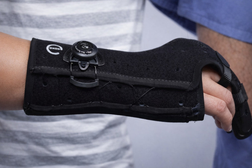 EXOS Radial Gutter Fracture Brace - 2nd & 3rd Metacarpal Brace with BOA ...