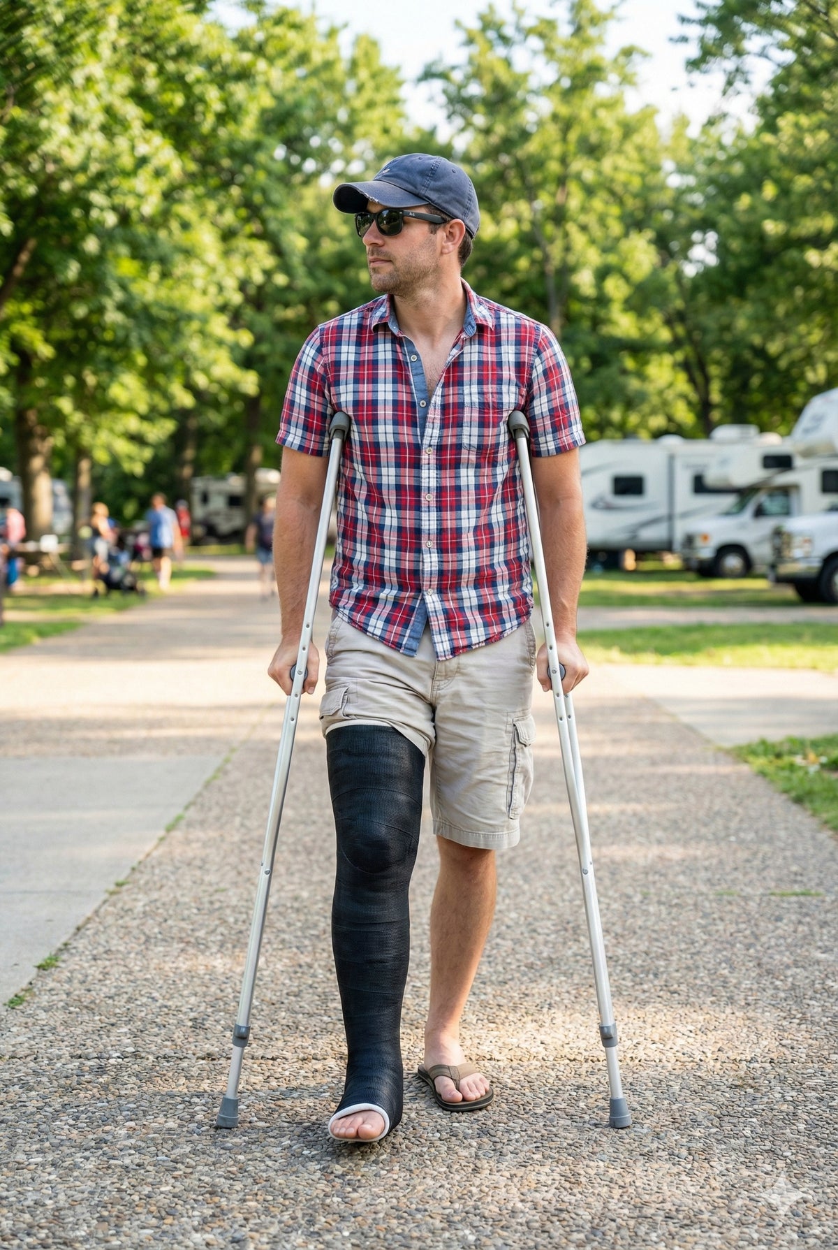 Long Leg Cast - Medical Cast