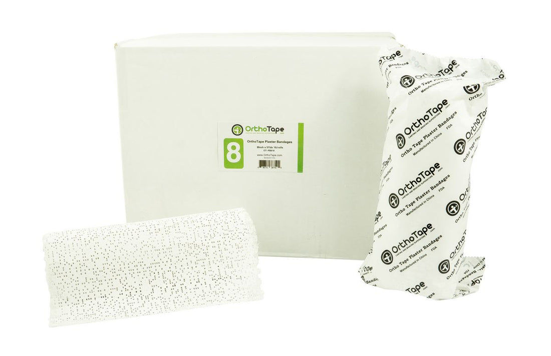 OrthoTape Plaster of Paris Bandage 8" x 5 Yrd | 10 Rolls | Orthopedic ...